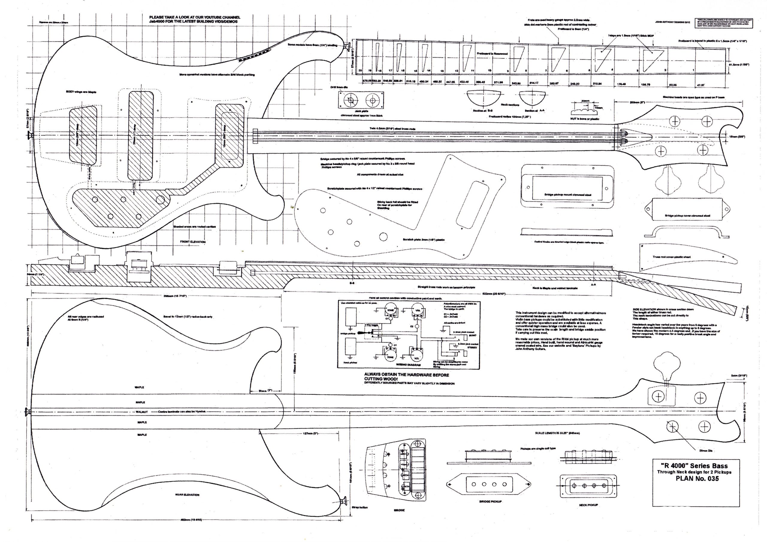Rickenbacker 4003 Wiring
