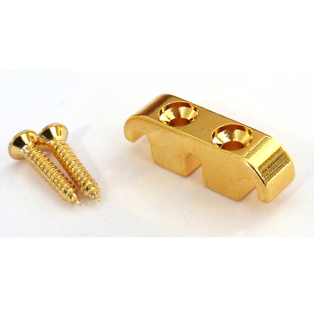 Bass Guitar String Tree in Chrome, Black or Gold